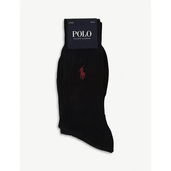 Polo Ralph Lauren Egyptian Cotton-blend Socks - Navy