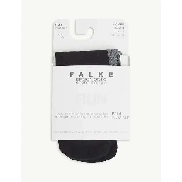Falke Ru4 Invisible Woven Socks - Black Mix