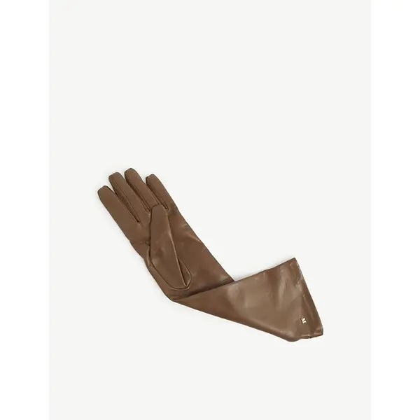 Max Mara Afidee Elbow-length Leather Gloves