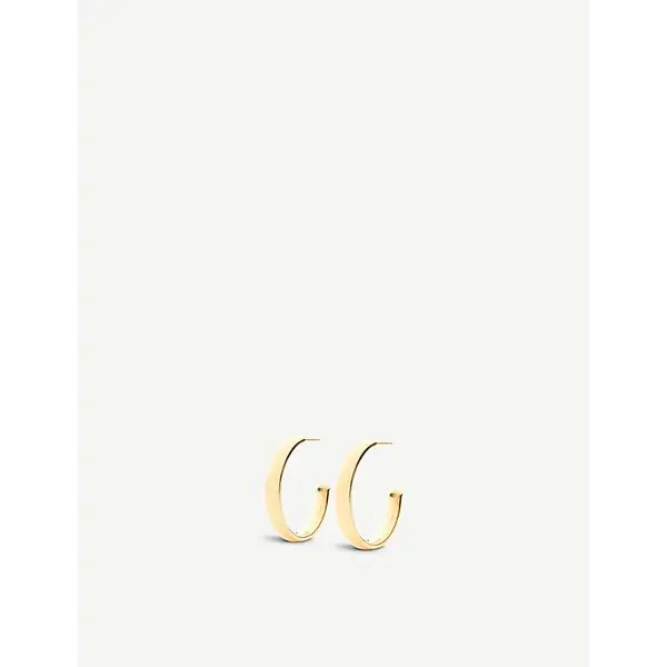 Monica Vinader Fiji 18ct Vermeil Hoop Earrings - Gold