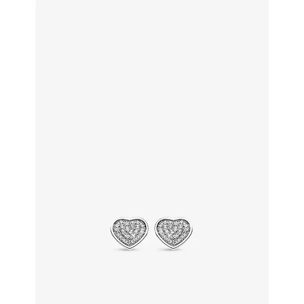 Chopard Happy Hearts Diamond Earrings - White Gold