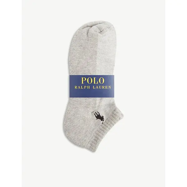 Polo Ralph Lauren Logo Socks Set Of Six - White Black Grey