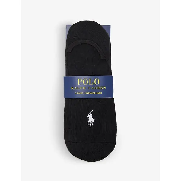 Polo Ralph Lauren Pack Of Three Liner Socks - White