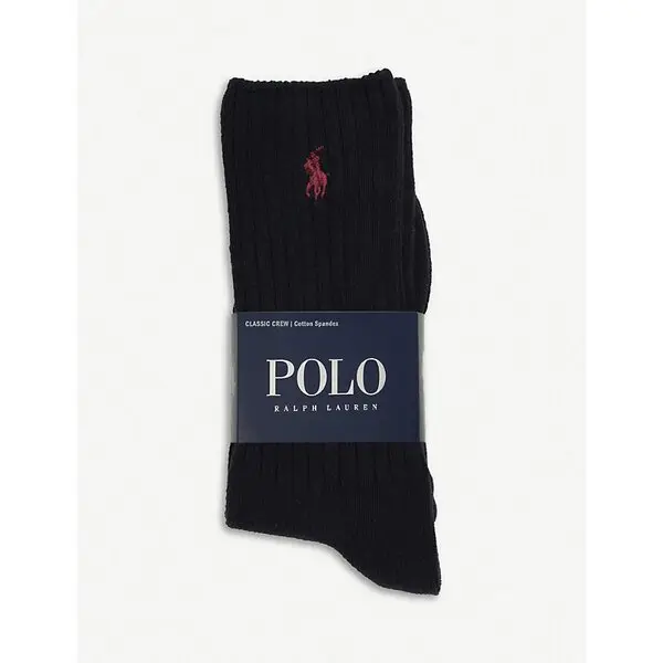 Ralph Lauren Ribbed Socks - Navy