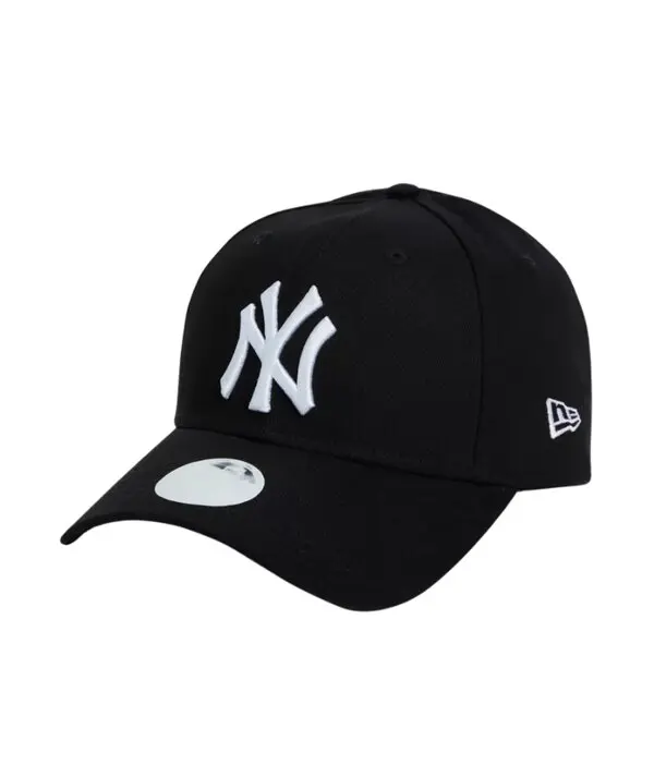 New Era 9forty New York Yankees Baseball Cap - Black/optic White