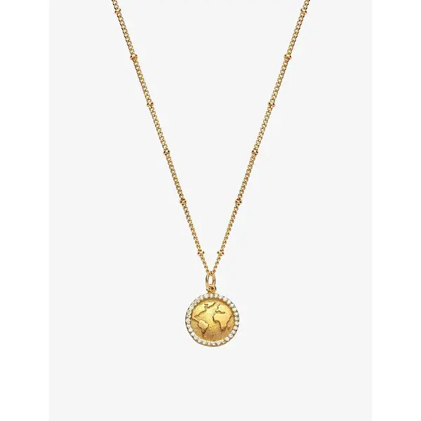 LA MAISON COUTURE Earth Pendant Necklace - Gold