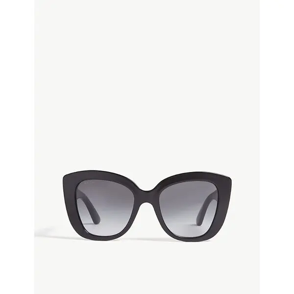 Gucci Gg0327s Cat-eye Frame Sunglasses - Black