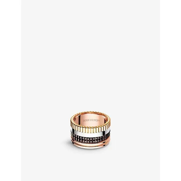 Boucheron Quatre Classique Ring - Gold/white/pink Gold