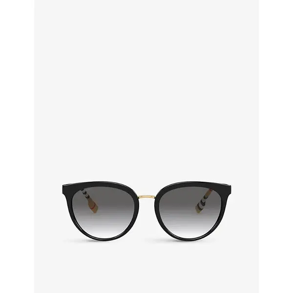 Burberry Phantos-frame Acetate Sunglasses - Black