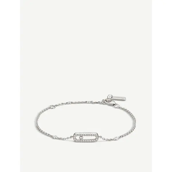 Messika Move Uno Pavé Diamond Bracelet - White