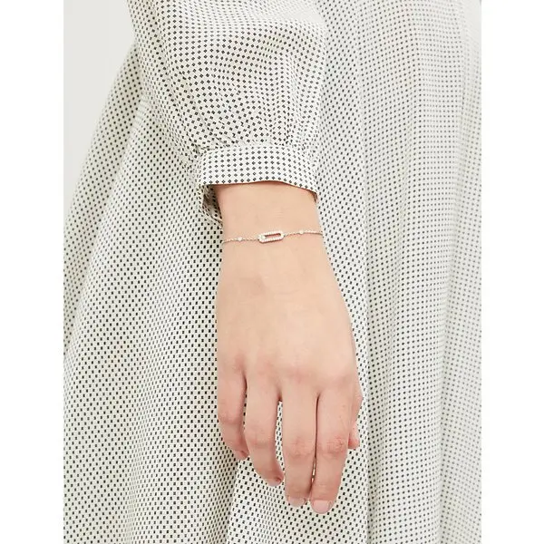 Messika Move Uno Pavé Diamond Bracelet - White