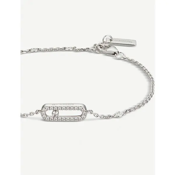 Messika Move Uno Pavé Diamond Bracelet - White