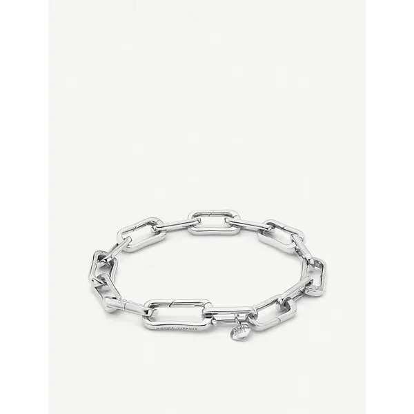 Monica Vinader Alta Capture Charm Link Bracelet - Silver