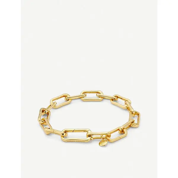 Monica Vinader Alta Capture 18ct Vermeil Link Bracelet - Gold