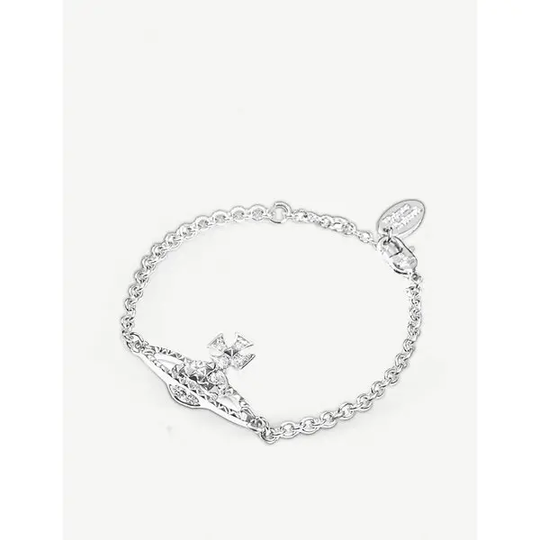 VIVIENNE WESTWOOD Mayfair Bas Relief Bracelet - Crystal/rhodium