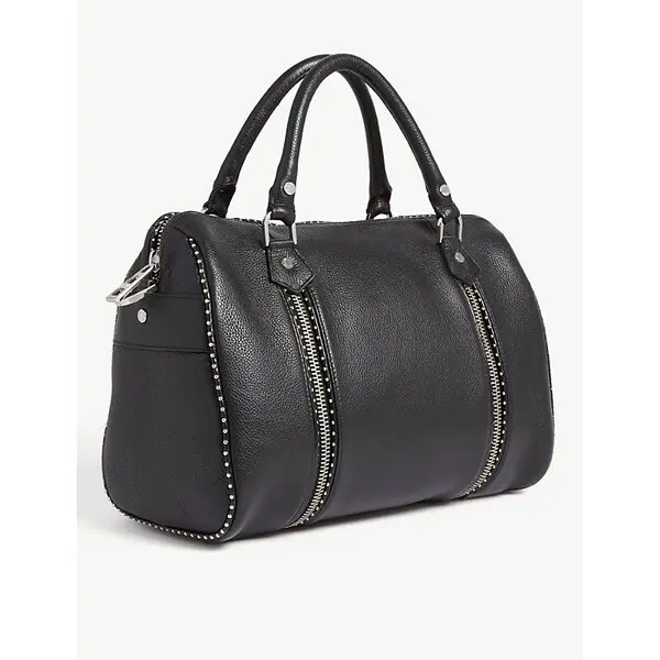 Zadig&Voltaire Sunny Studded Leather Bowling Bag - Noir