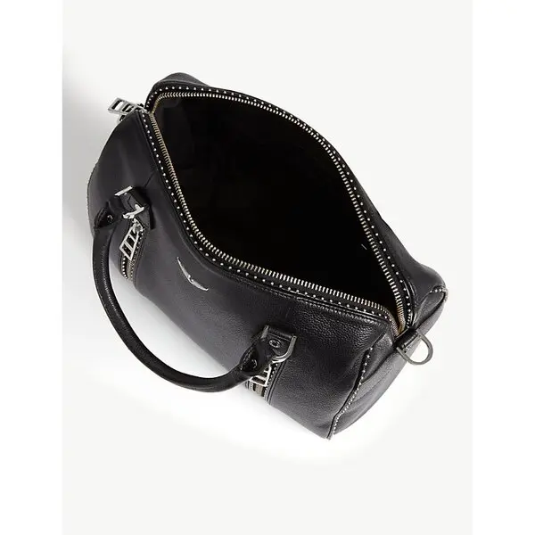 Zadig&Voltaire Sunny Studded Leather Bowling Bag - Noir