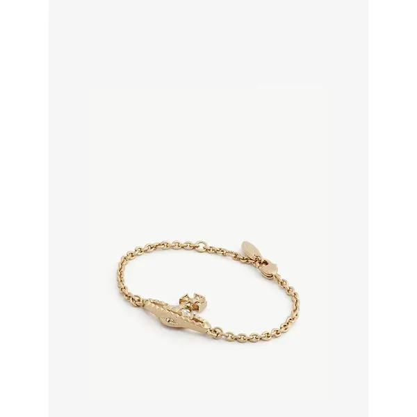 VIVIENNE WESTWOOD Mayfair Orb Chain Bracelet - Crystal Ab/gold