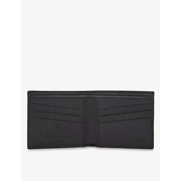 VIVIENNE WESTWOOD Milano Grained Leather Billfold Wallet
