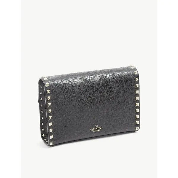 Valentino Garavani Rockstud Leather Satchel - Black