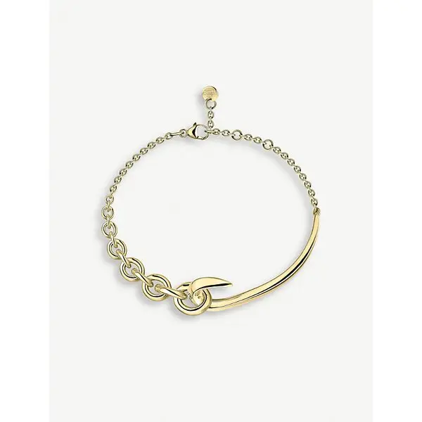 SHAUN LEANE Hook Chain Bracelet - Yellow Gold Vermeil
