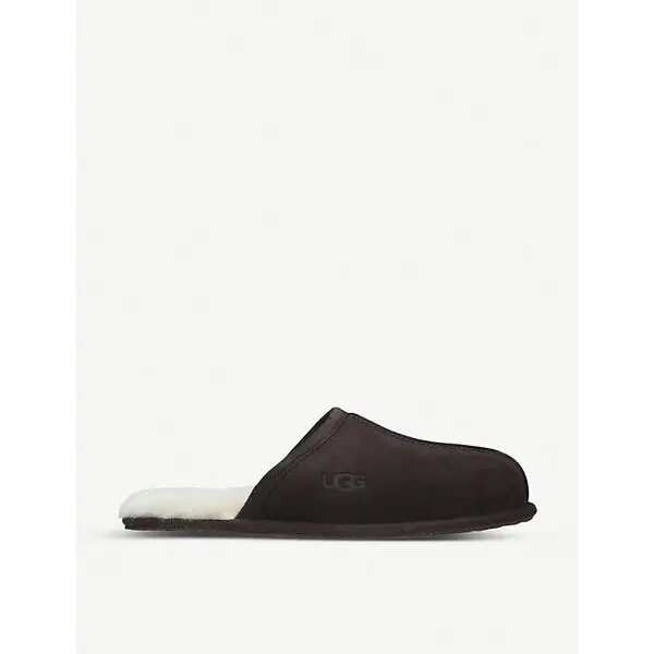 UGG Scuff Sheepskin Slippers - Dark Brown