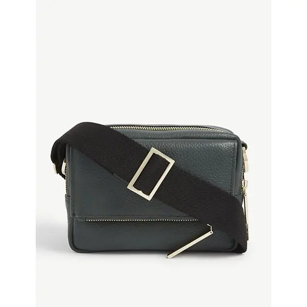 Whistles Bibi Leather Cross-body Bag - Green