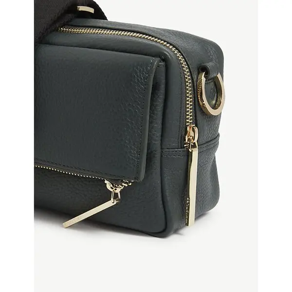 Whistles Bibi Leather Cross-body Bag - Green