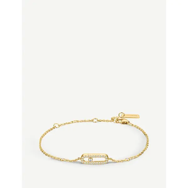 Messika Move Uno Pavé Diamond Bracelet - Yellow
