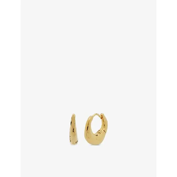 Monica Vinader Deia Huggie Earrings - Gold
