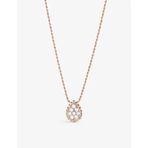 Boucheron Serpent Bohème Diamond Pendant Necklace - Pink
