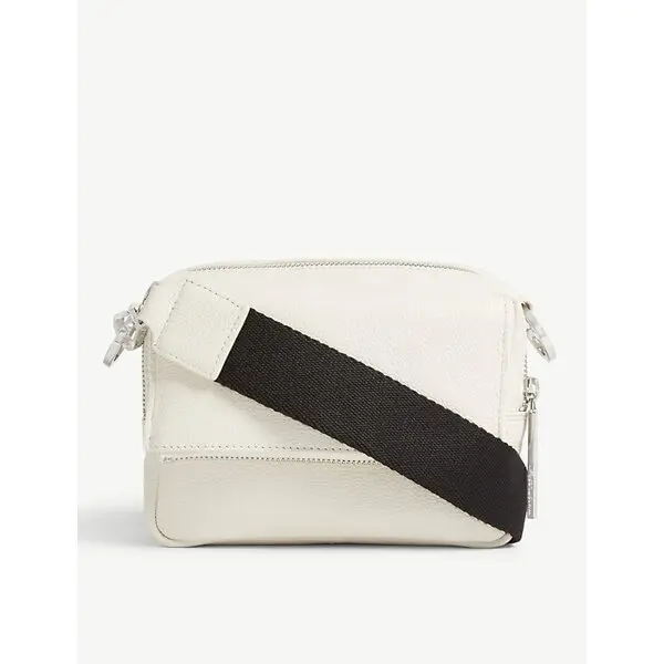 Whistles Bibi Leather Crossbody Bag - White