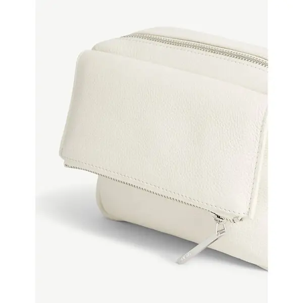 Whistles Bibi Leather Crossbody Bag - White