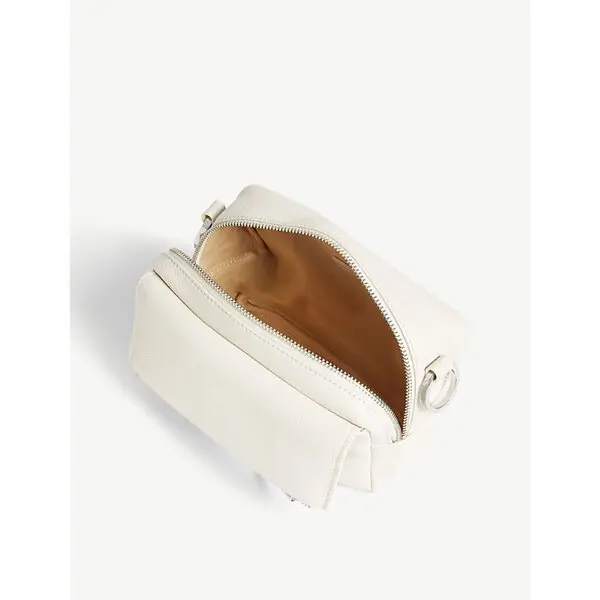 Whistles Bibi Leather Crossbody Bag - White