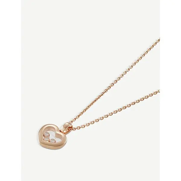 Chopard Happy Diamonds Icons 18ct Rose- And Diamond Pendant