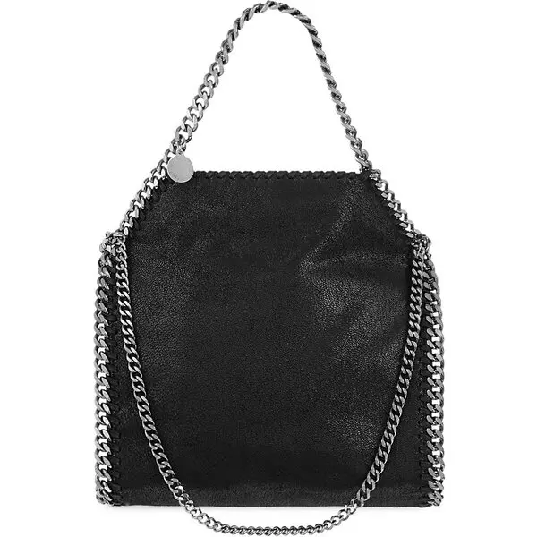 Stella McCartney Mini Falabella Woven Tote Bag - Black
