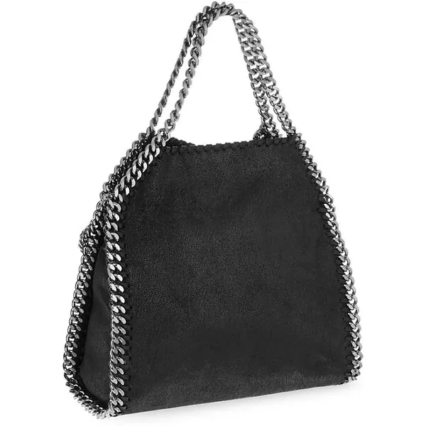Stella McCartney Mini Falabella Woven Tote Bag - Black