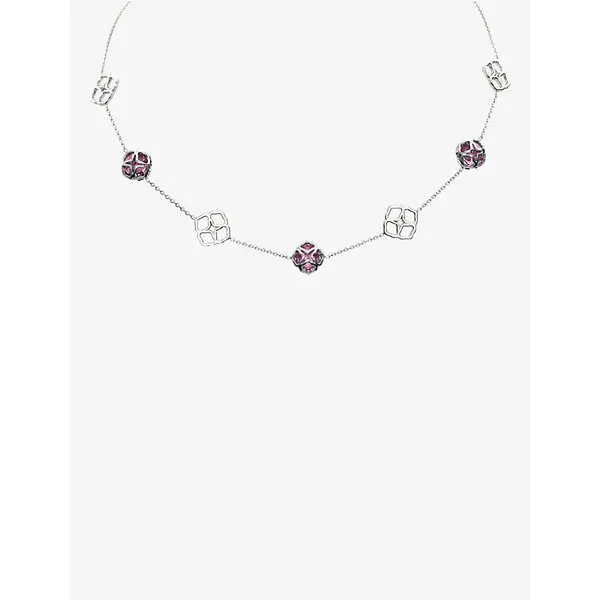 Chopard Imperiale 18ct White Gold And Amethyst Necklace