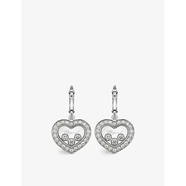 Chopard Happy Diamonds 18ct Earrings - White Gold