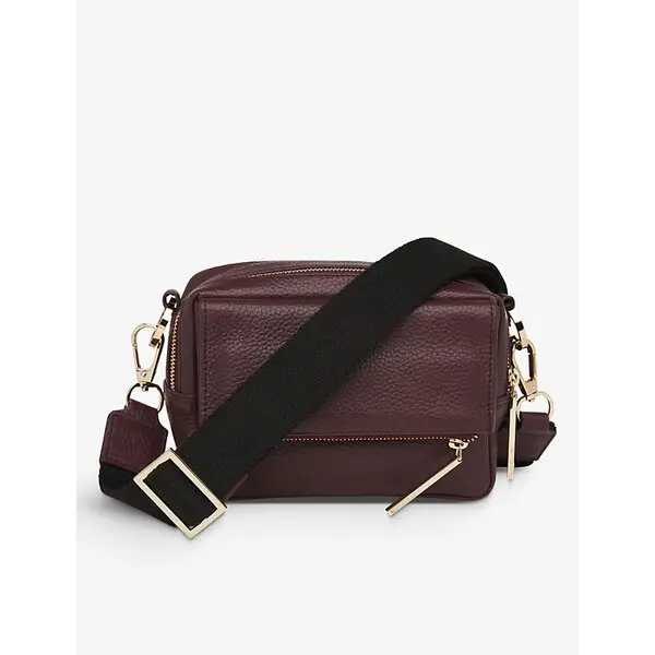 Whistles Bibi Leather Cross-body Bag - Purple