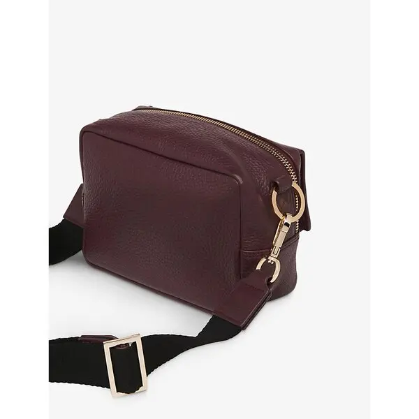 Whistles Bibi Leather Cross-body Bag - Purple