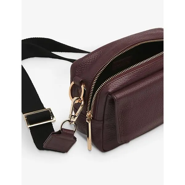 Whistles Bibi Leather Cross-body Bag - Purple