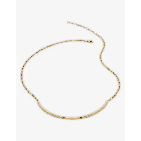 Monica Vinader Deia 18ct -plated Vermeil Silver Necklace - Gold