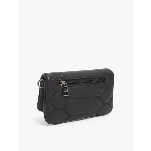 Zadig&Voltaire Rock Nano Leather Crossbody Bag - Noir