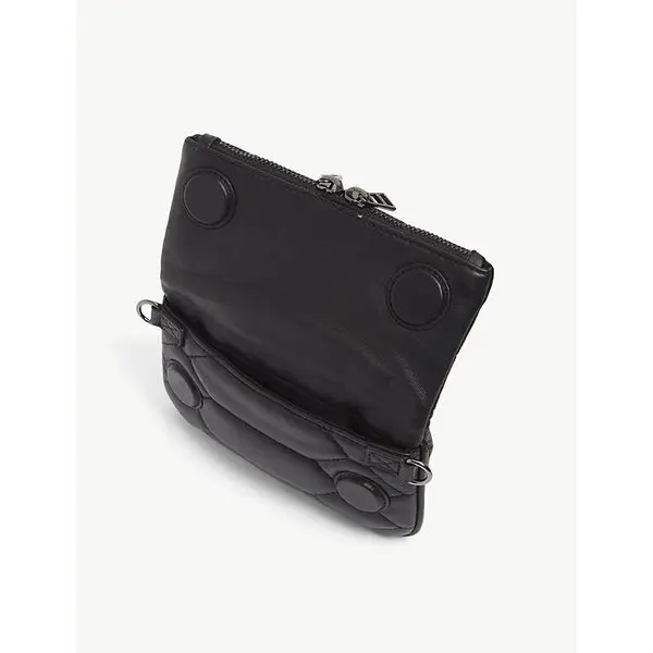 Zadig&Voltaire Rock Nano Leather Crossbody Bag - Noir