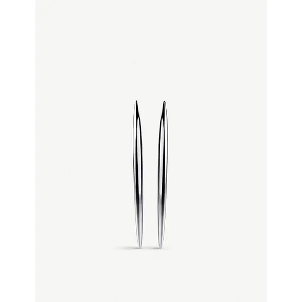 SHAUN LEANE Quill Sterling Long Drop Earrings - Silver