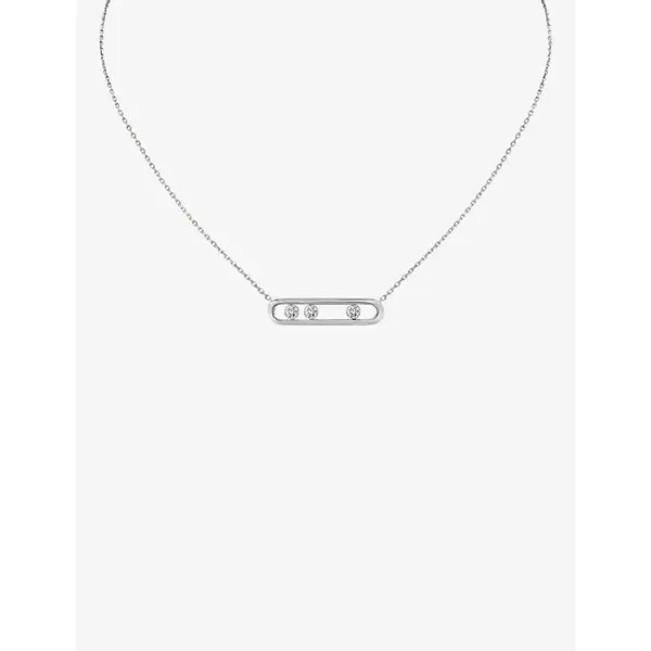 Messika Move Pavé Diamond Necklace - White Gold