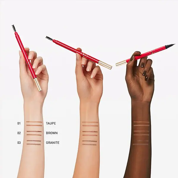 Valentino Garavani Brow Trio Triple Ended Brow Filler 0.54g - 03 Granite