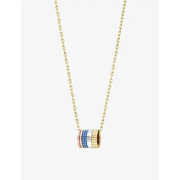 Boucheron Quatre Edition Pendant Necklace - Blue
