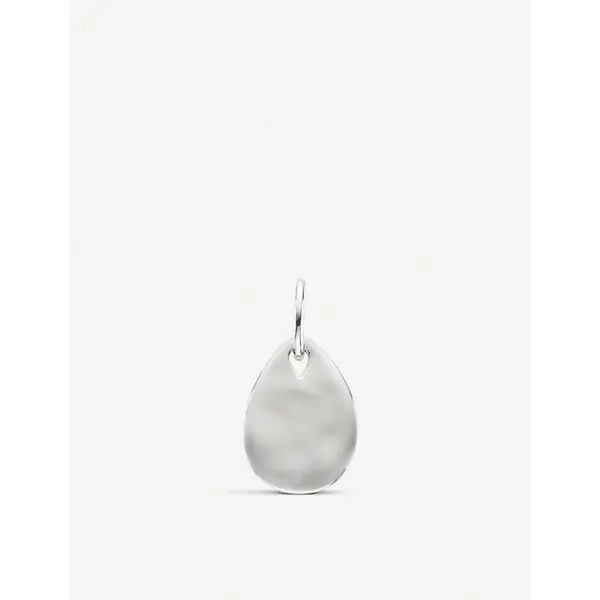 Monica Vinader Ziggy Teardrop Pendant - Silver